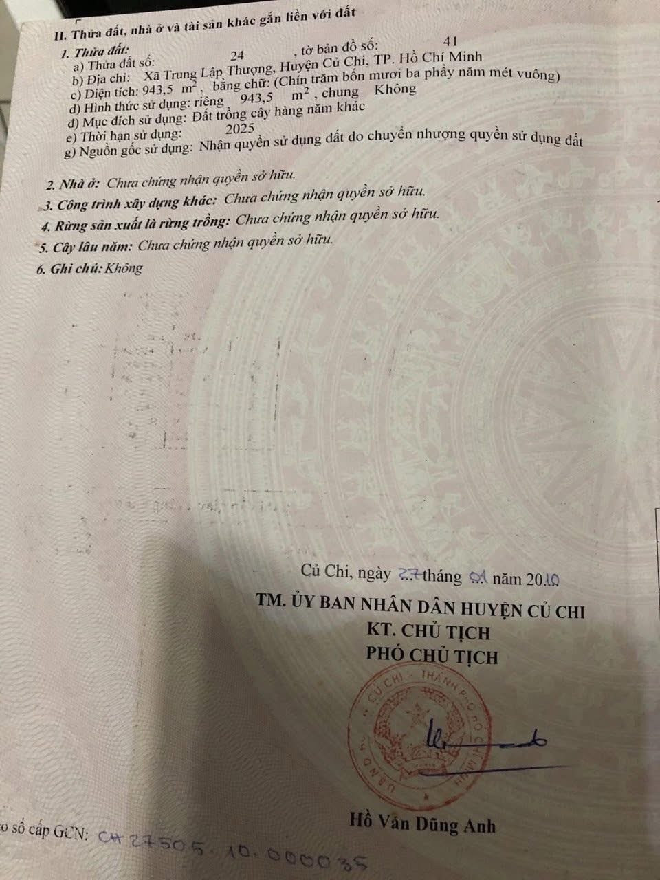 Chủ gửi bán lô đất 12m mặt tiền đường võ văn điều, củ chi.