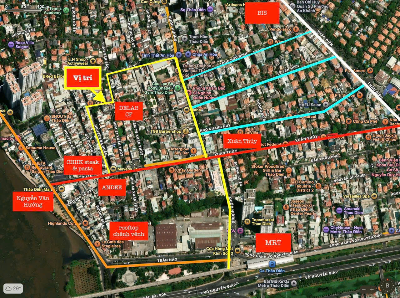 BDS HVL [NC] Cho thuê nhà phố / mặt bằng Thái Ly - Thảo Điền Q2